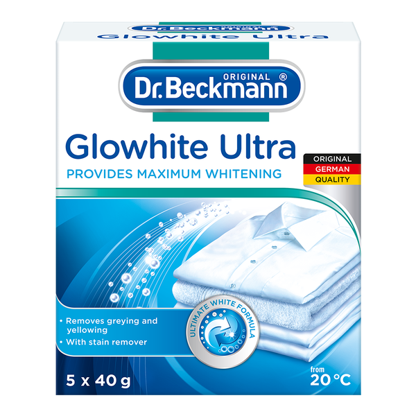 Dr Beckmann Glowhite Ultra Fabric Whitener with Stain Remover 5x40g ...